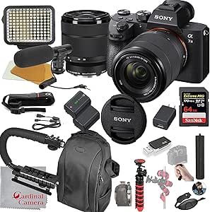 Amazon.com : Sony Alpha a7 III Mirrorless Digital SLR Camera with 28-70mm Lens Kit Video Bundle ...
