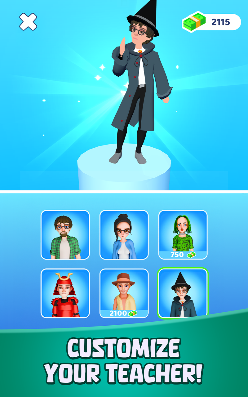 Teacher: School Sim – School game with lessons, quizzes, homework ...