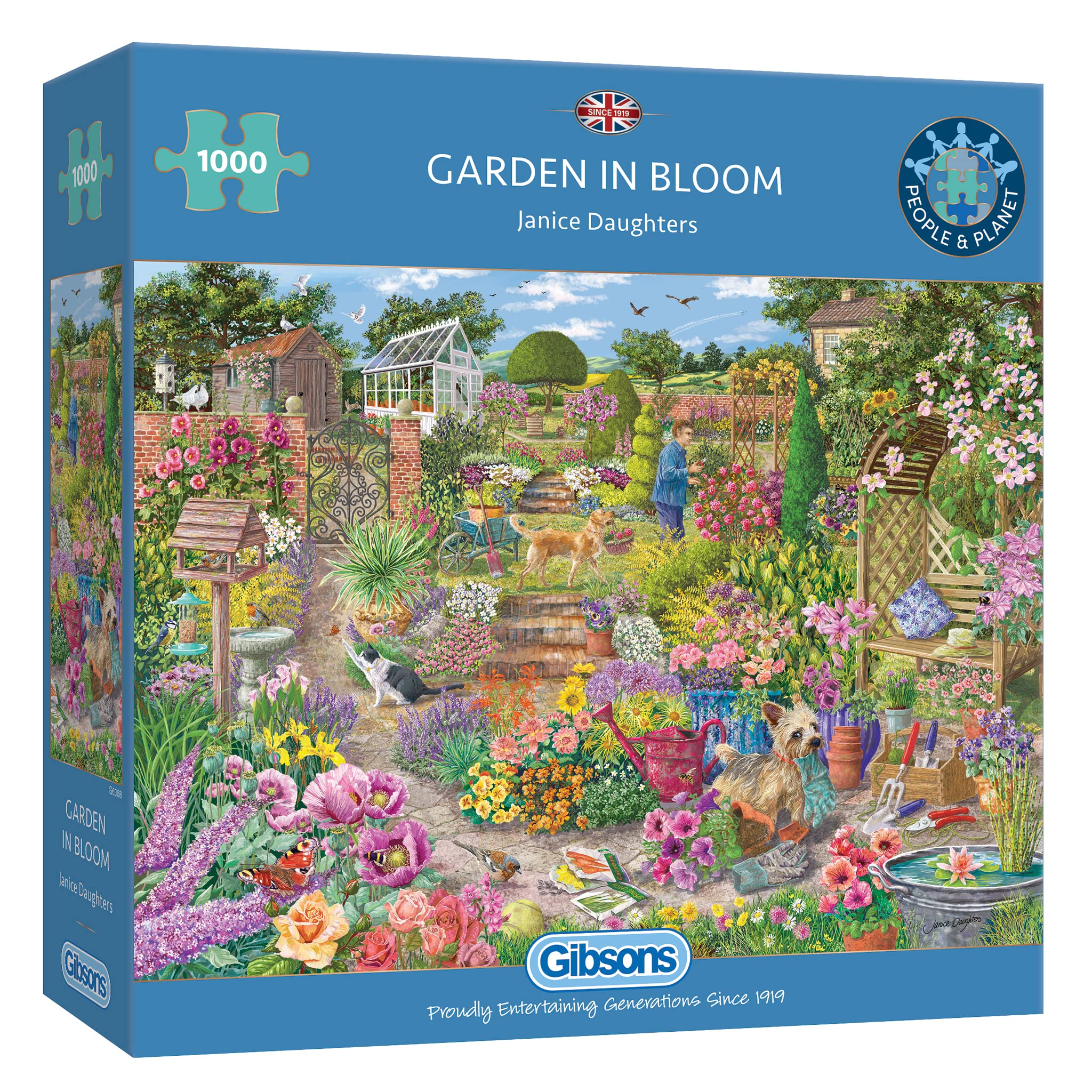 Garden in Bloom | 1000 Piece Jigsaw Puzzle | Summer Garden Puzzle ...