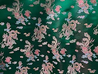 Amazon.com: Chinese Dragon Brocade Fabric, 45 inches Wide, Sold by The ...