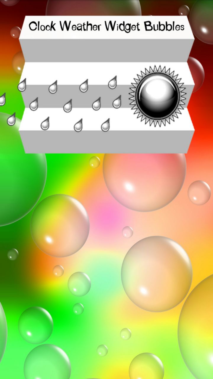 Clock Weather Widget Bubbles - App on Amazon Appstore