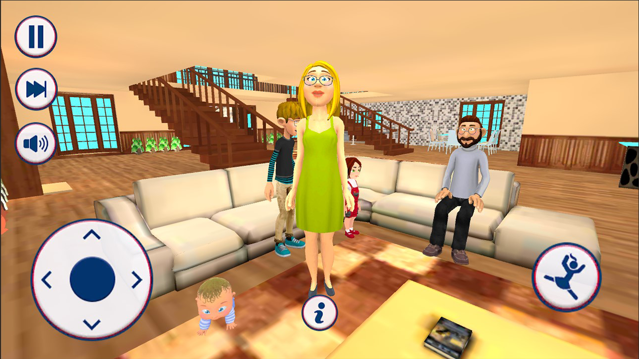 Virtual Mother Family Life 3D: Naughty Baby & Crazy Daddy - App on ...