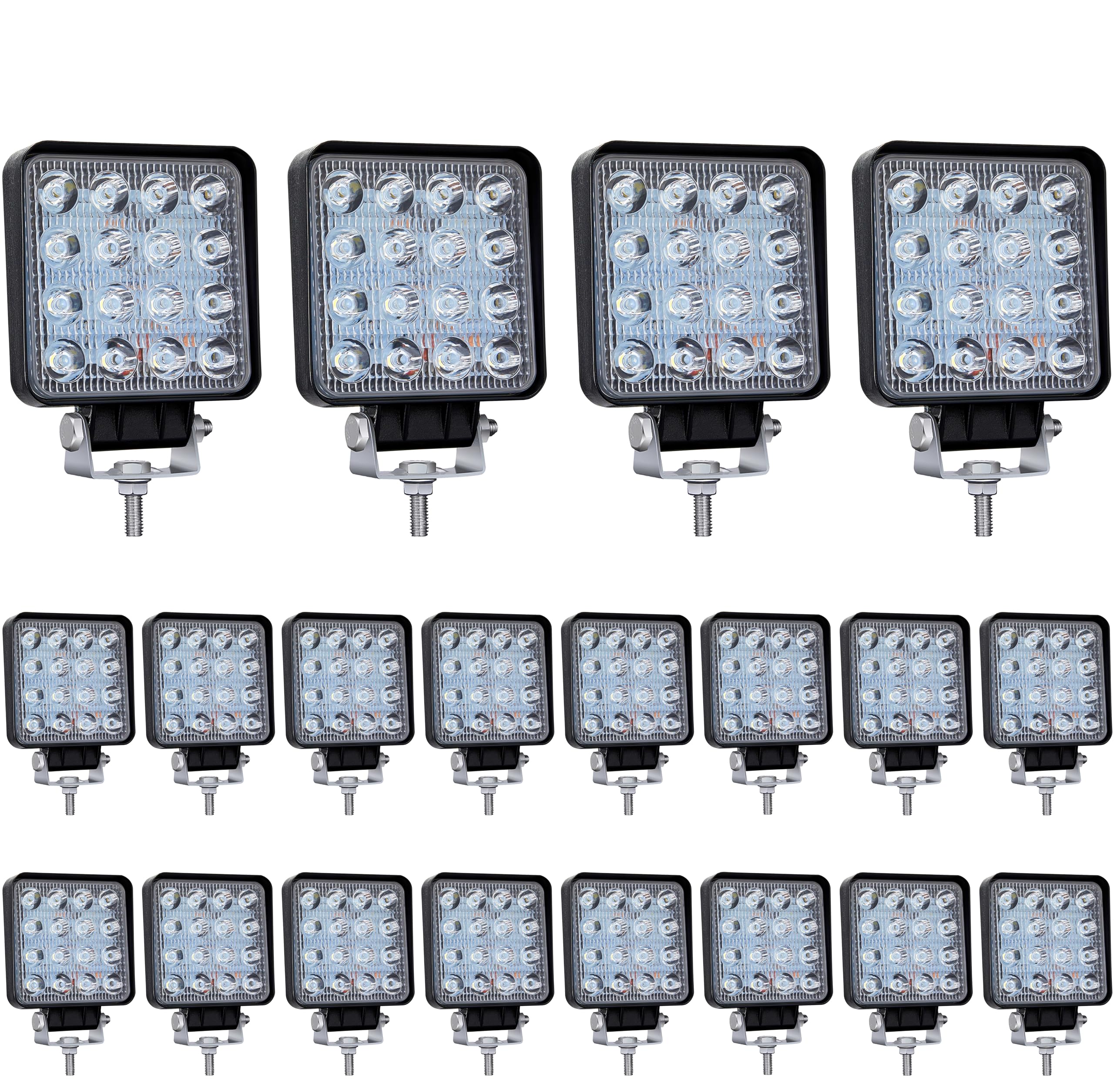 Amazon.com: SAN YOUNG LED Light Pods for Truck, 4 Inch 48W 4000lm 12V ...