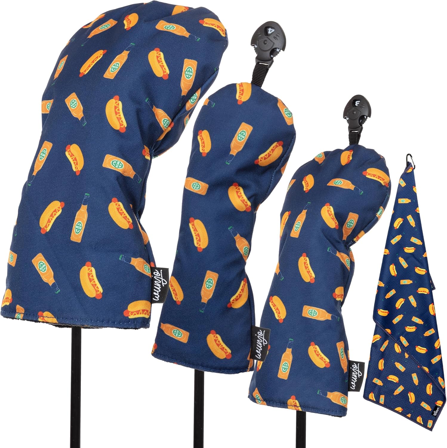 Amazon.com : Hot Dog Wieners and Beer Golf Club Covers - 3 Pack Head ...