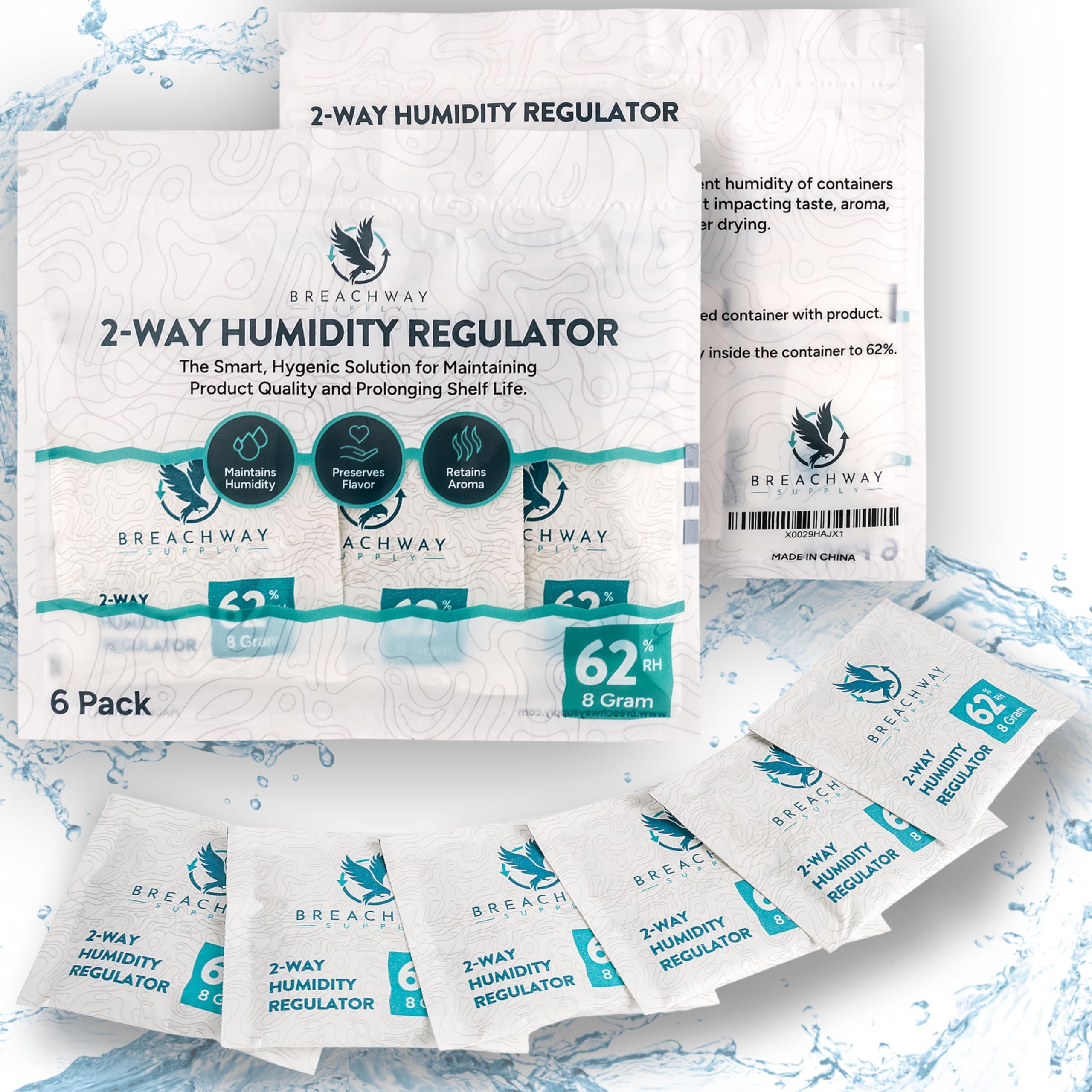 Amazon.com: 62% RH Size 8 | 6 Pack Two-Way Humidity Control Packs | For ...