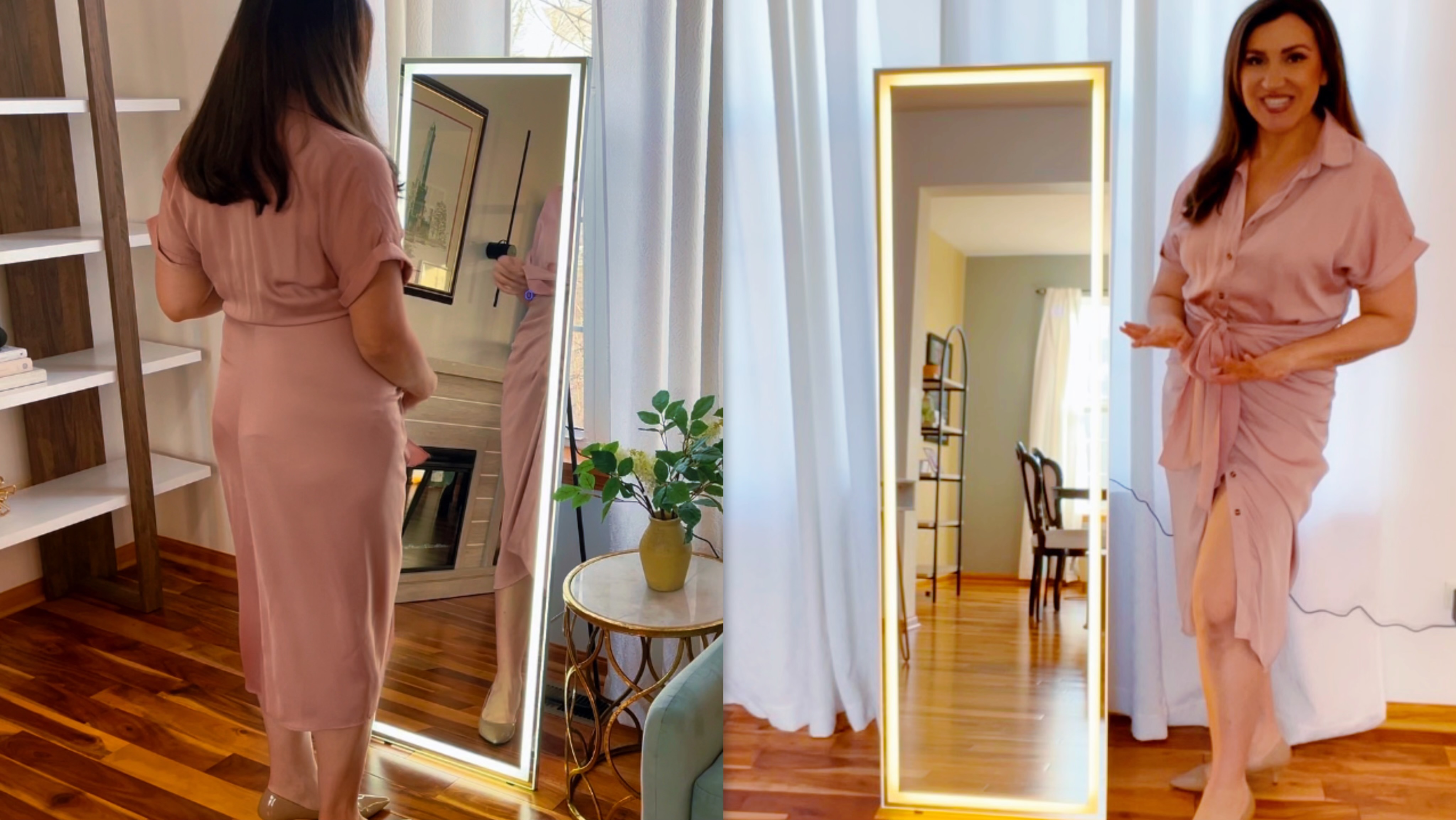Watch Such A Stunning LED Full Length Mirror! on Amazon Live