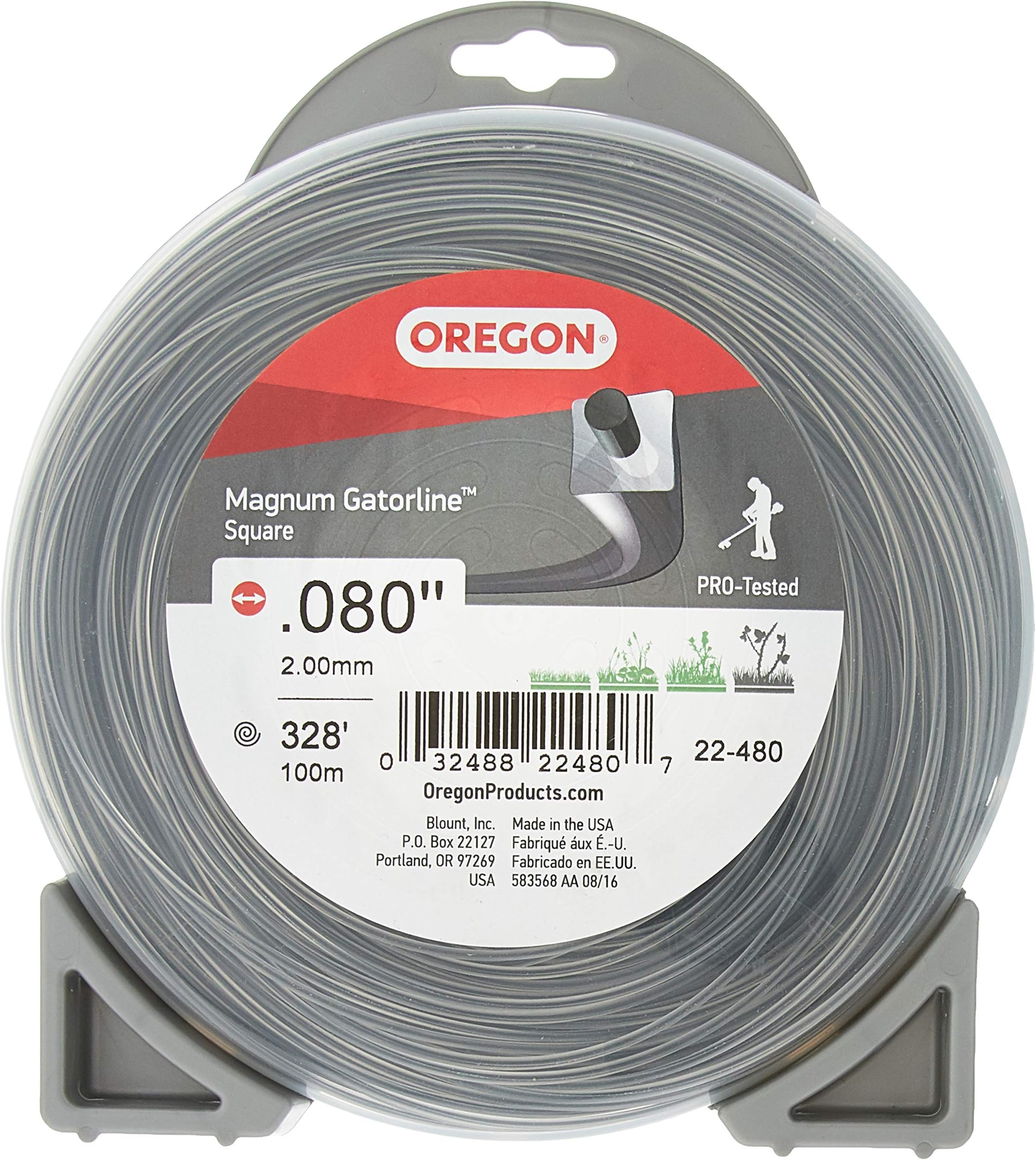 Amazon.com : Oregon 22-005 Magnum Gatorline Square, 105", 5 Lb : String ...