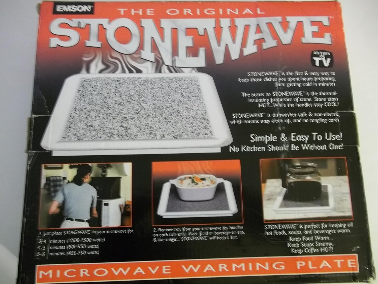 Amazon.com: The Original Stonewave Microwave Warming Plate by Emson ...