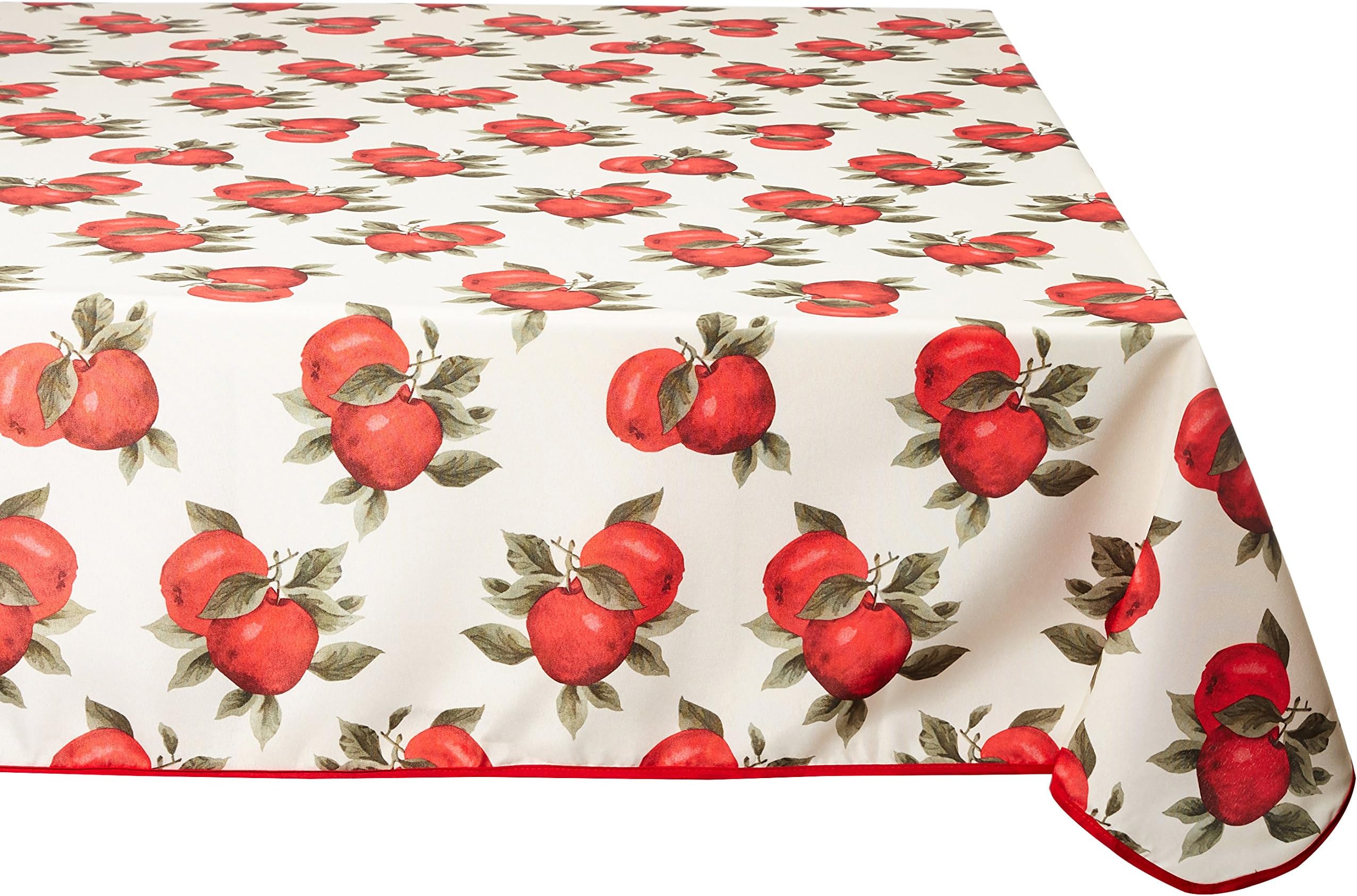 Amazon.com: Violet Linen Classic Euro Apples Tablecloth with Large ...