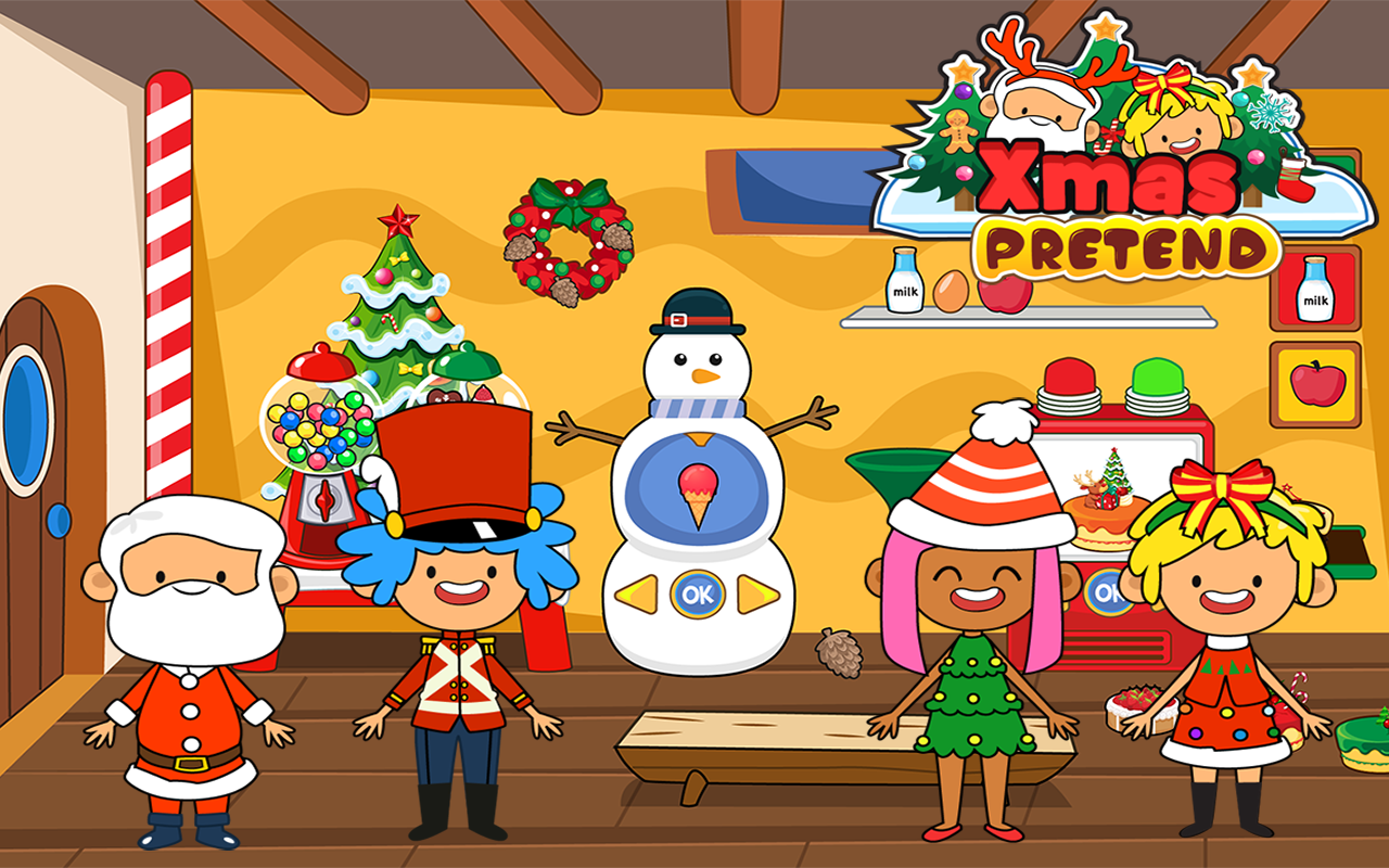 My Pretend Christmas - Friends and Family Xmas Dinner Party Playhouse ...