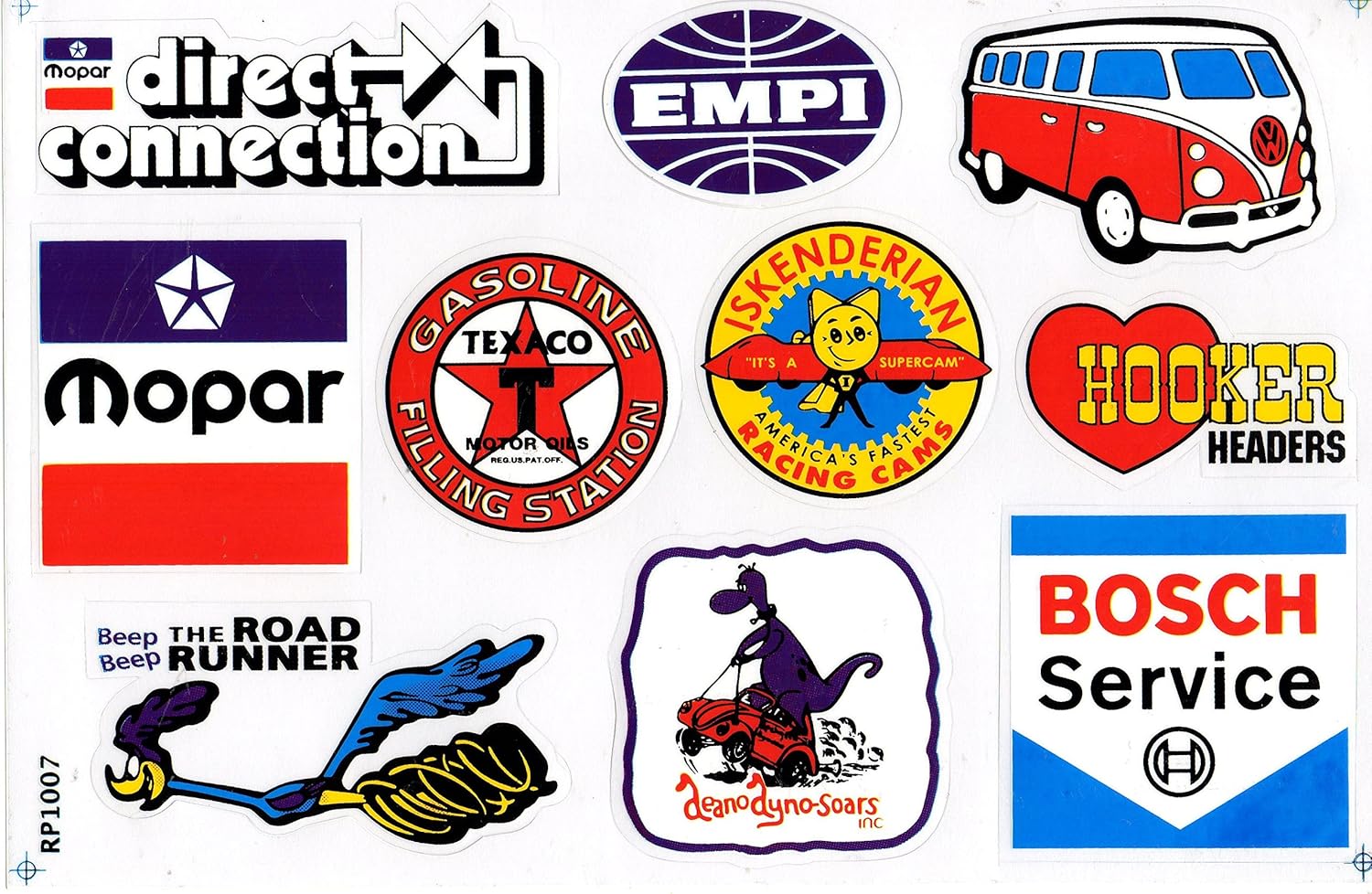 Amazon.com: Sponsor Decal Sticker Tuning Racing Sheet Size: 27 x 18 cm ...