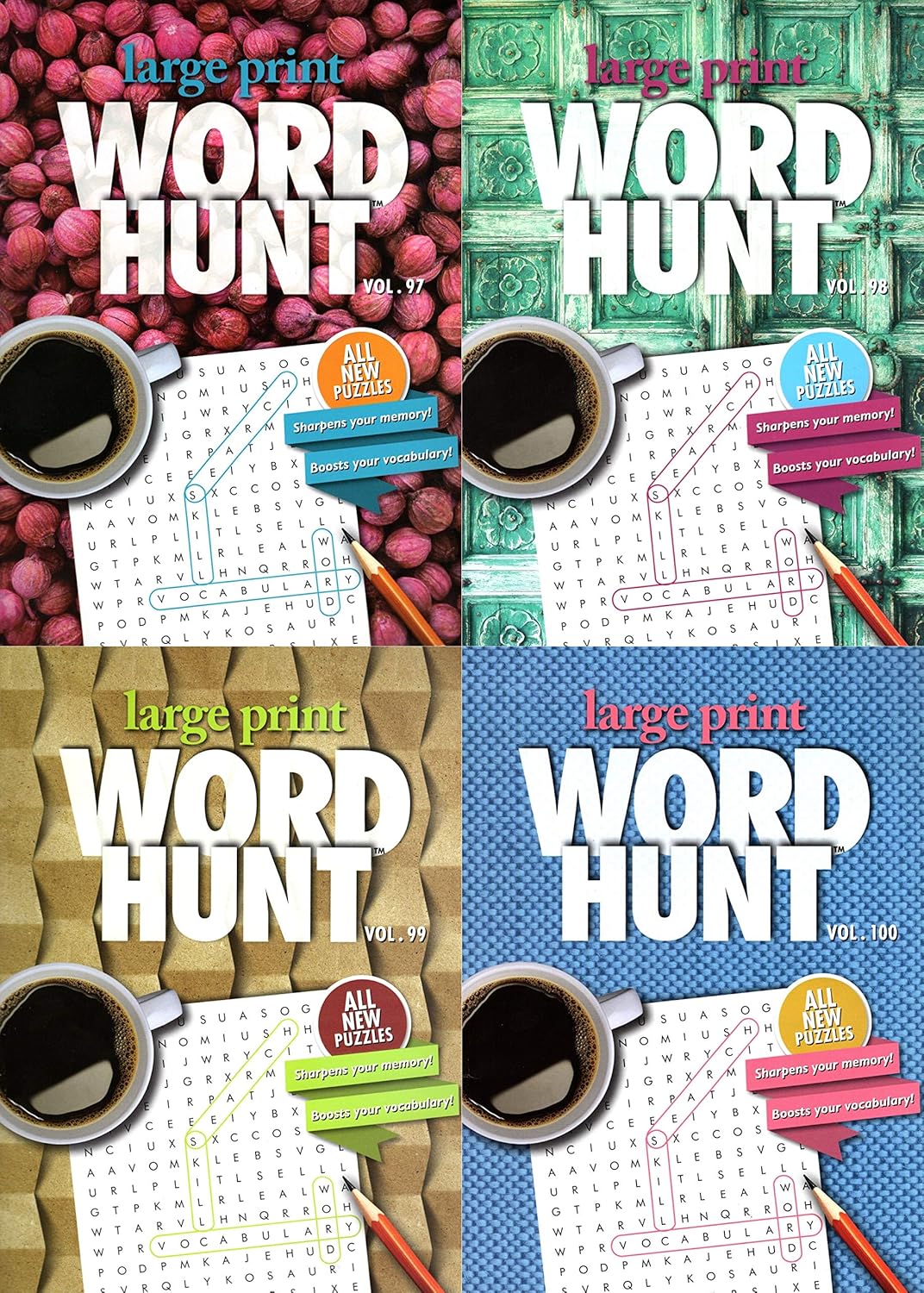 Amazon.com: Large Print Word Hunt - All New Puzzles - Sharpen Your ...