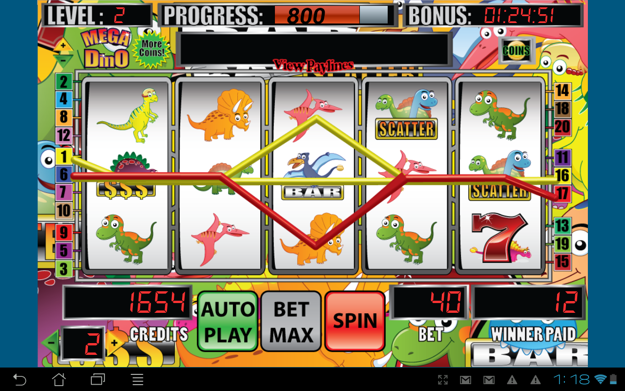 Mega Dino Slot Machine - App on Amazon Appstore