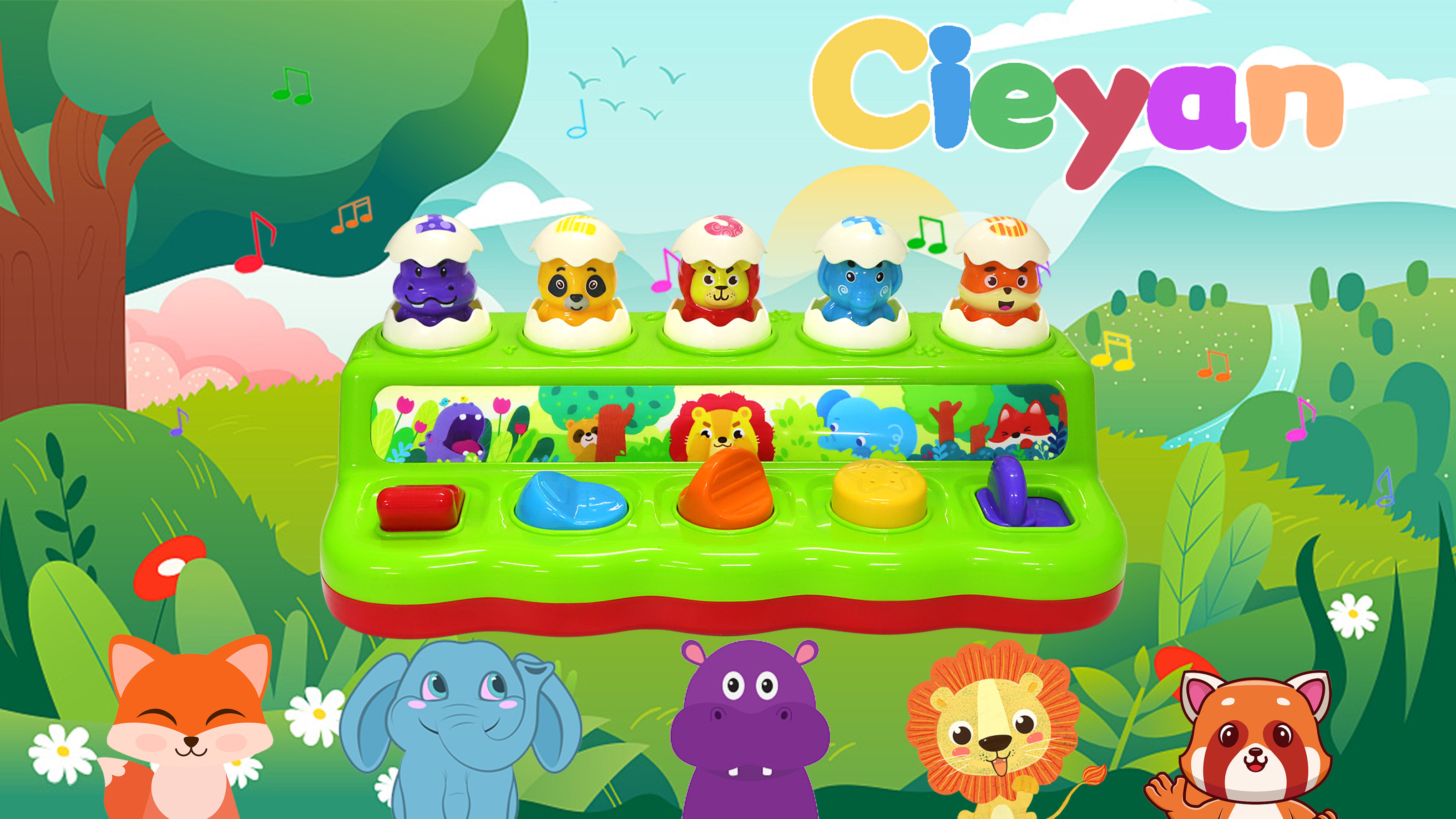 Watch Cieyan Interactive Pop Up Animals Toy on Amazon Live