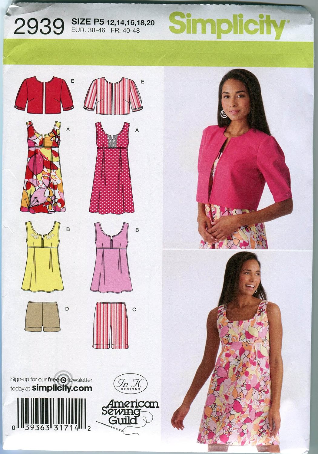 Amazon.com: Simplicity Sewing Pattern 2939 Misses'/Miss Petite Mini ...