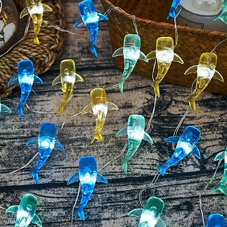 Ocean Themed Sea Life Fairy Decorative String Lights of Marine Life ...