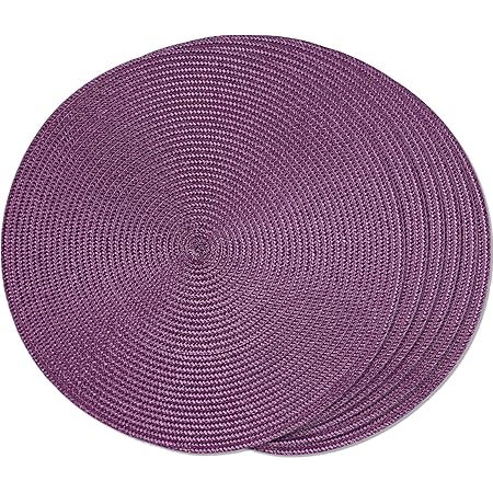 Amazon.com: Pac Mac Round Placemats Purple Placemats Purple Dark ...