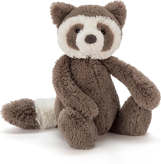 Amazon.com: Jellycat Bashful Raccoon Stuffed Animal Plush, Medium, 12 ...