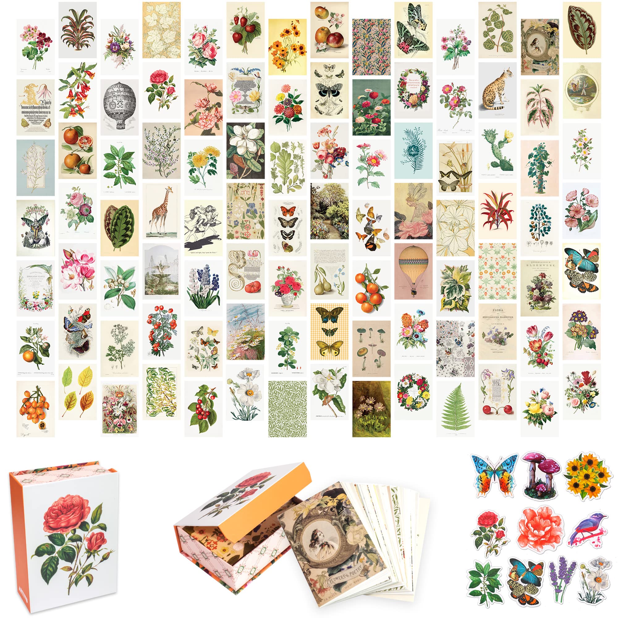 Buy Artivo Wall Collage Kit Aesthetic Pictures, Vintage Wall Collage ...