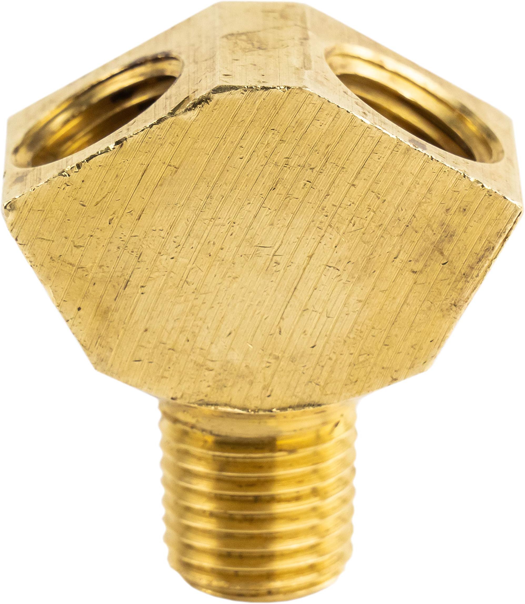 Amazon.com: Brass Y Splitter 1/4" MNPT x 1/4" FNPT Fitting Gas .25" x ...