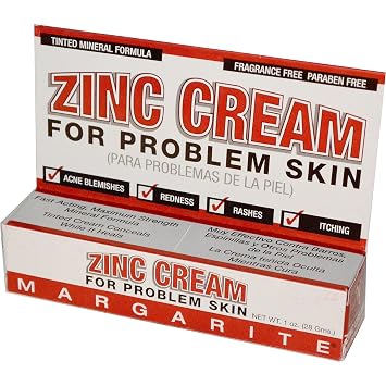 Amazon.com: Margarite Cosmetics, Zinc Cream, For Problem Skin, 1 oz (28 ...
