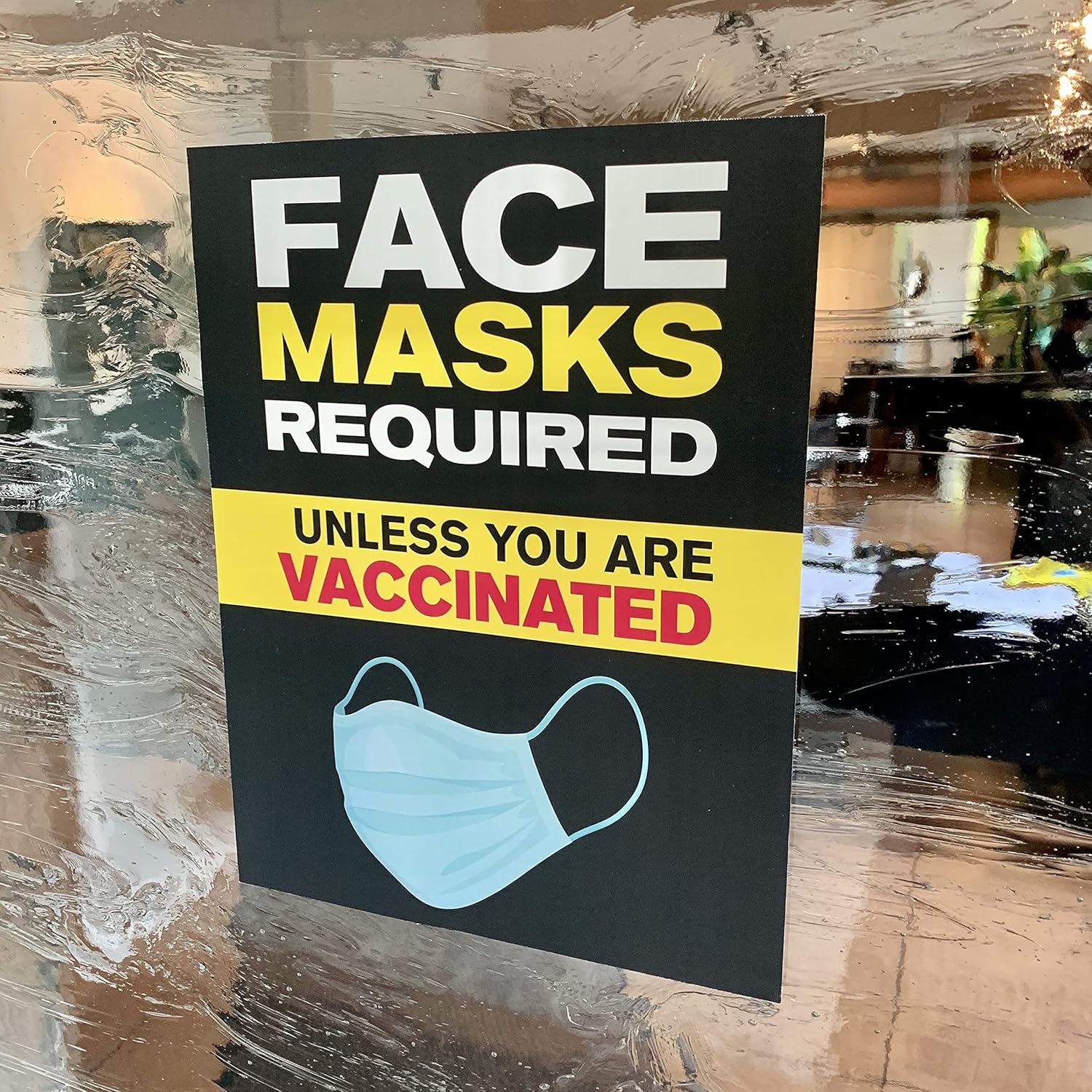 Amazon.com: Face Mask Signs for Businesses and Schools - Face Masks ...