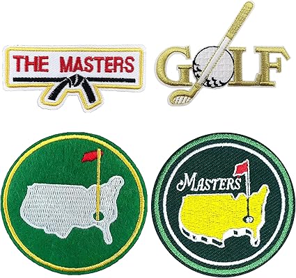 Amazon.com: 4 PCS Masters Patch Golf Iron On Patches Golf Patches Iron ...
