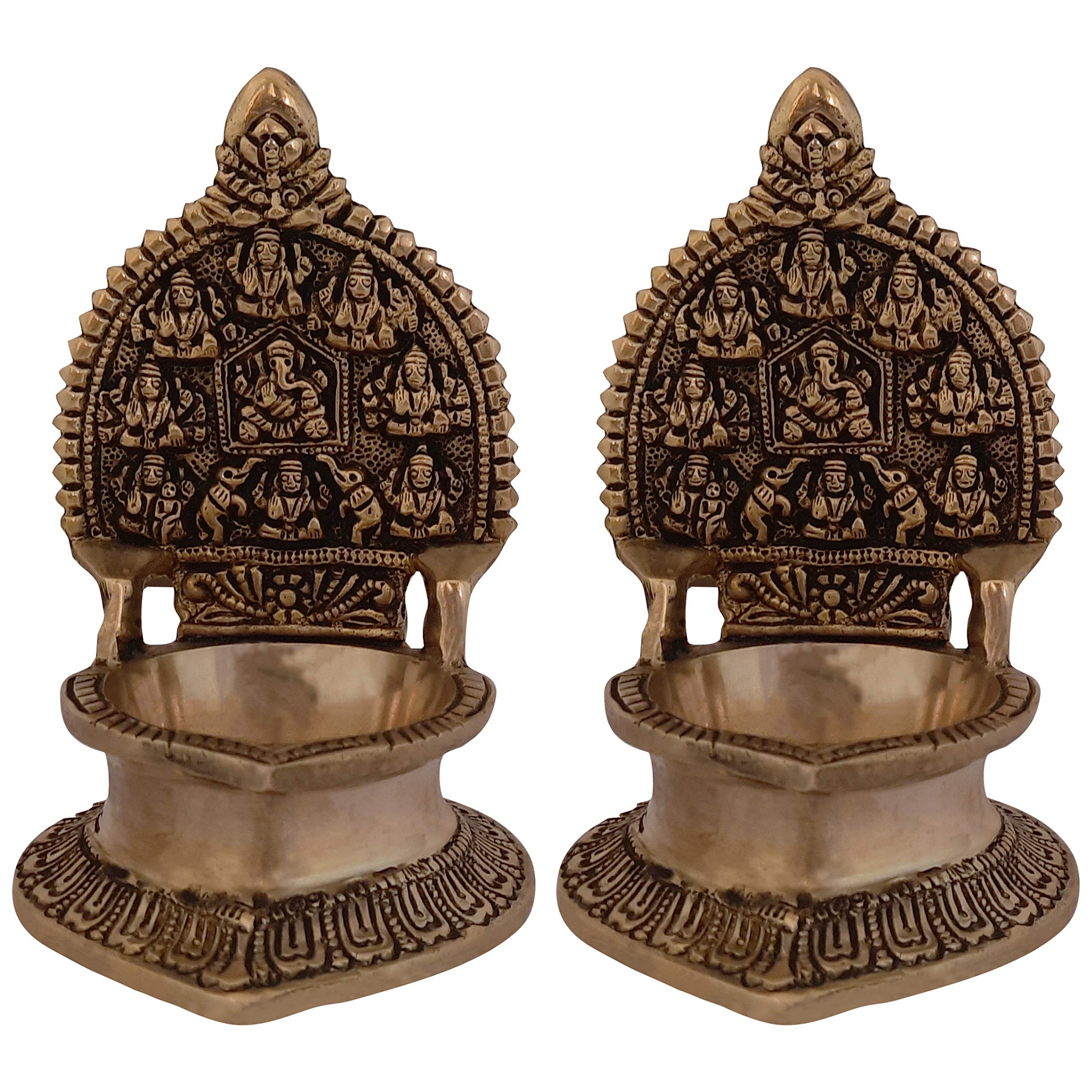 Buy Divya Mantra Sri Ashta Lakshmi Diya Home Temple Decor Mandir Room ...