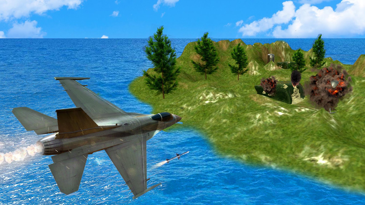 F16 Air Jet Fighter Adventure Simulator 3D: Dog Fight Air Pilot Strike ...