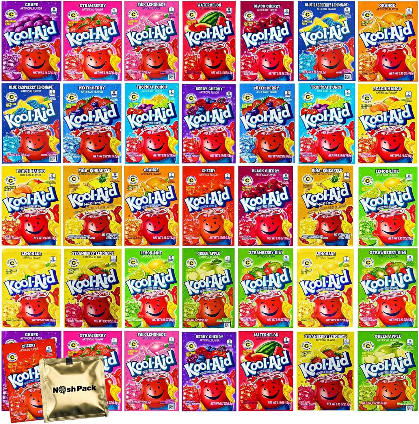 Amazon.com : Kool Aid Packets Ultimate Bundle - 30 Kool Aid Mix Powder ...