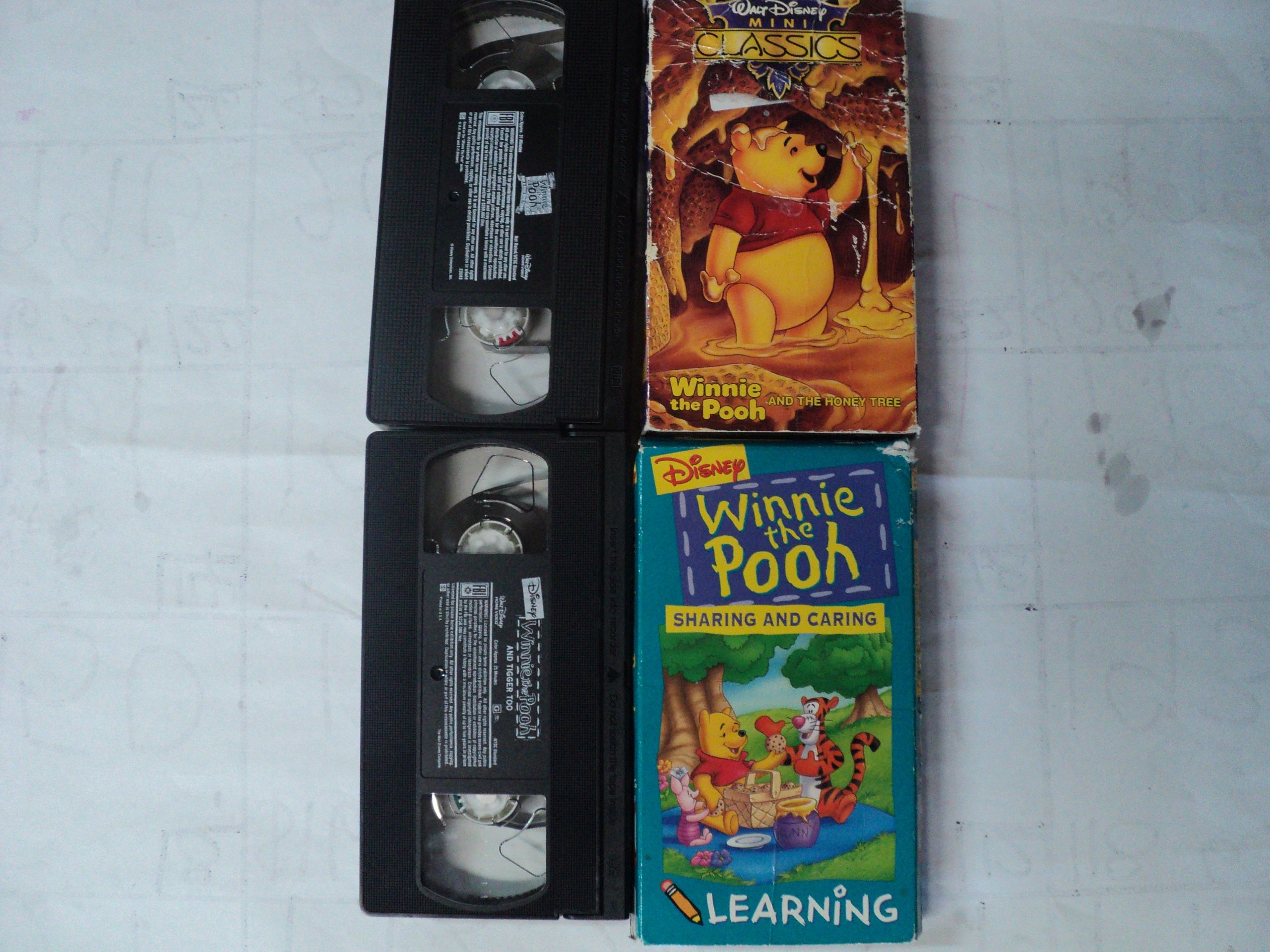 Buy Winnie the Pooh Kids and Children 4 Pack VHS Movies: Sharing and ...