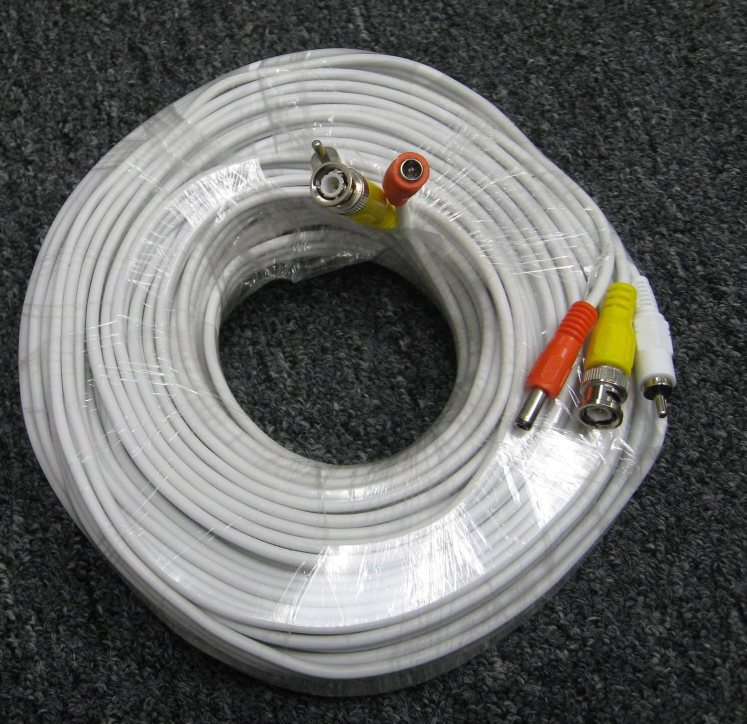 Amazon.com : Ezdiyworld -100FT Pre-Made Siamese Video + Power + Audio ...