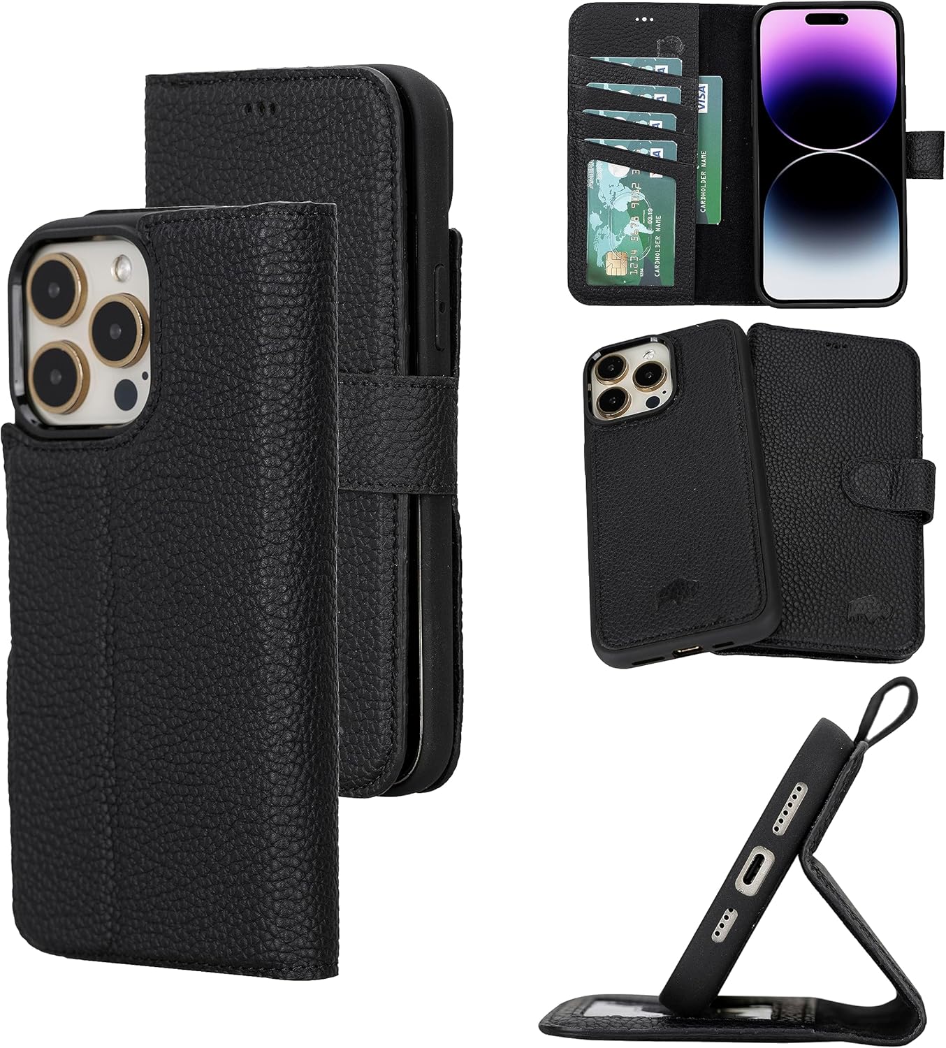 Amazon.com: BLACKBROOK iPhone 15 Pro Max Wallet & Case Set - (2 in 1 ...