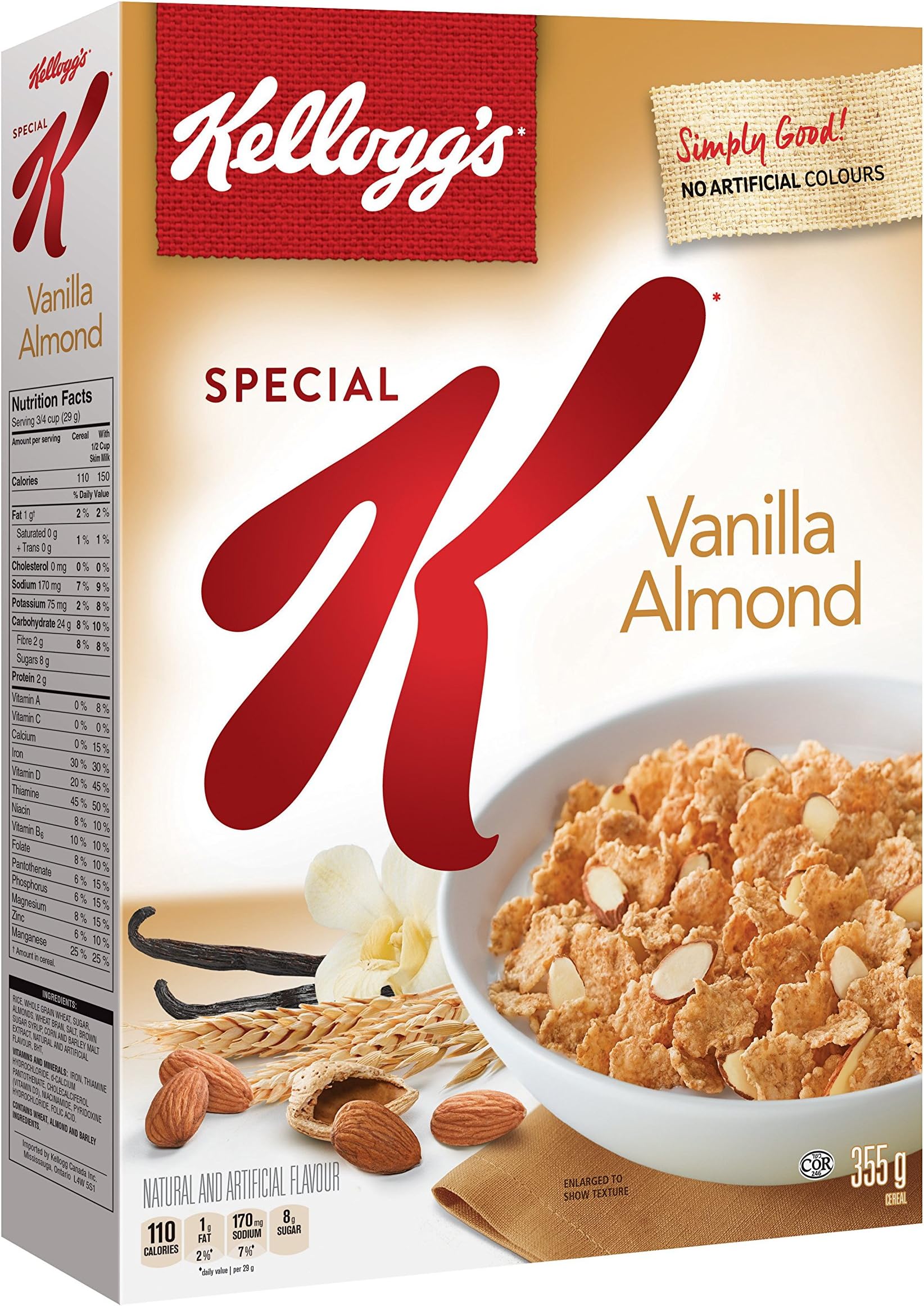 Amazon.com: Kellogg's Special K Breakfast Cereal, Fiber Cereal, Family ...