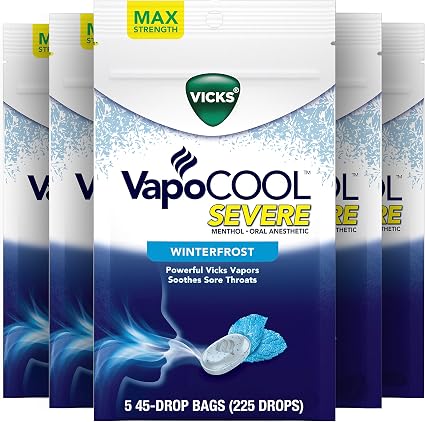 Amazon.com: VapoCOOL Severe, Medicated Drops, Menthol Soothes Sore ...