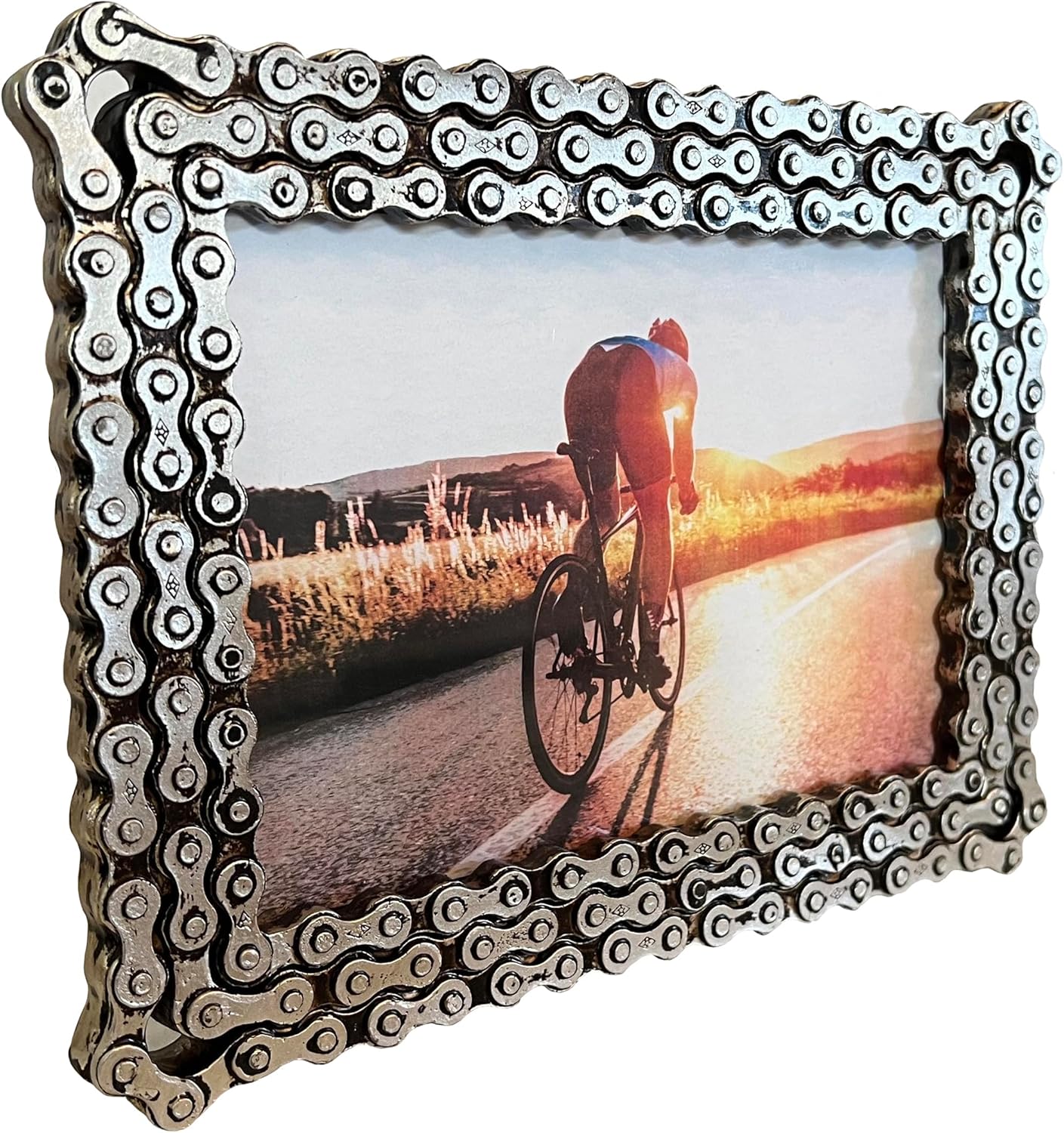 Amazon.com - Top Brass Bicycle/Motorcycle Chain Picture Frame 5" X 7 ...