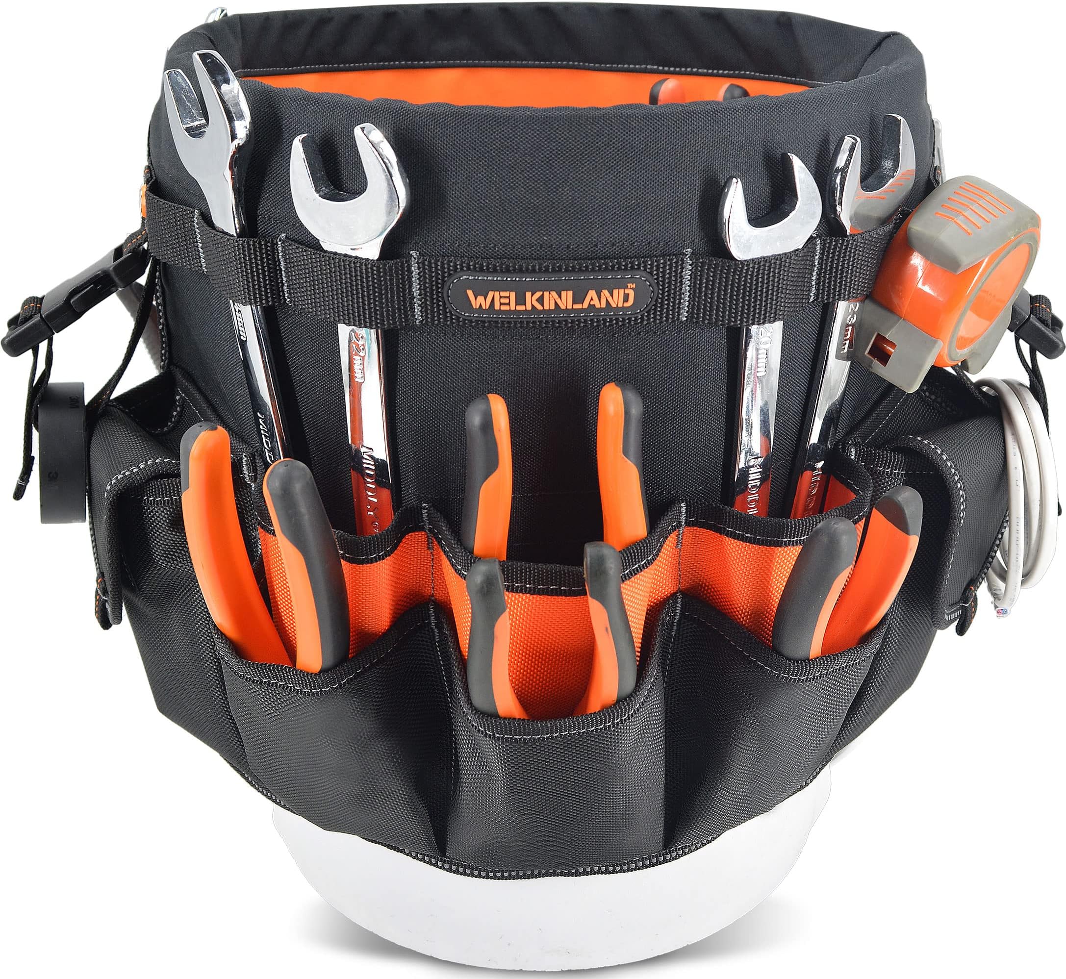 Rugged Tools Bucket Tool Organizer - 64 Pocket Bucket Caddy for 5 ...