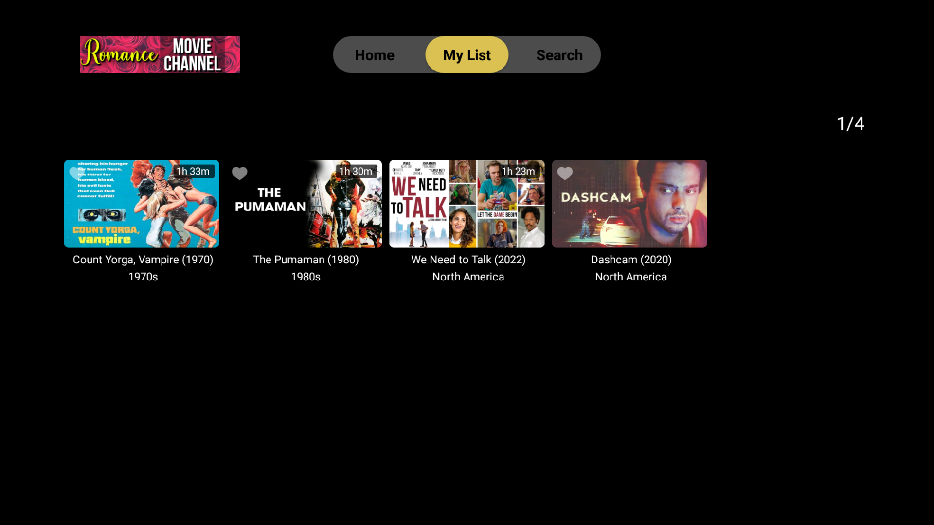 Romance Movie Channel - App on Amazon Appstore