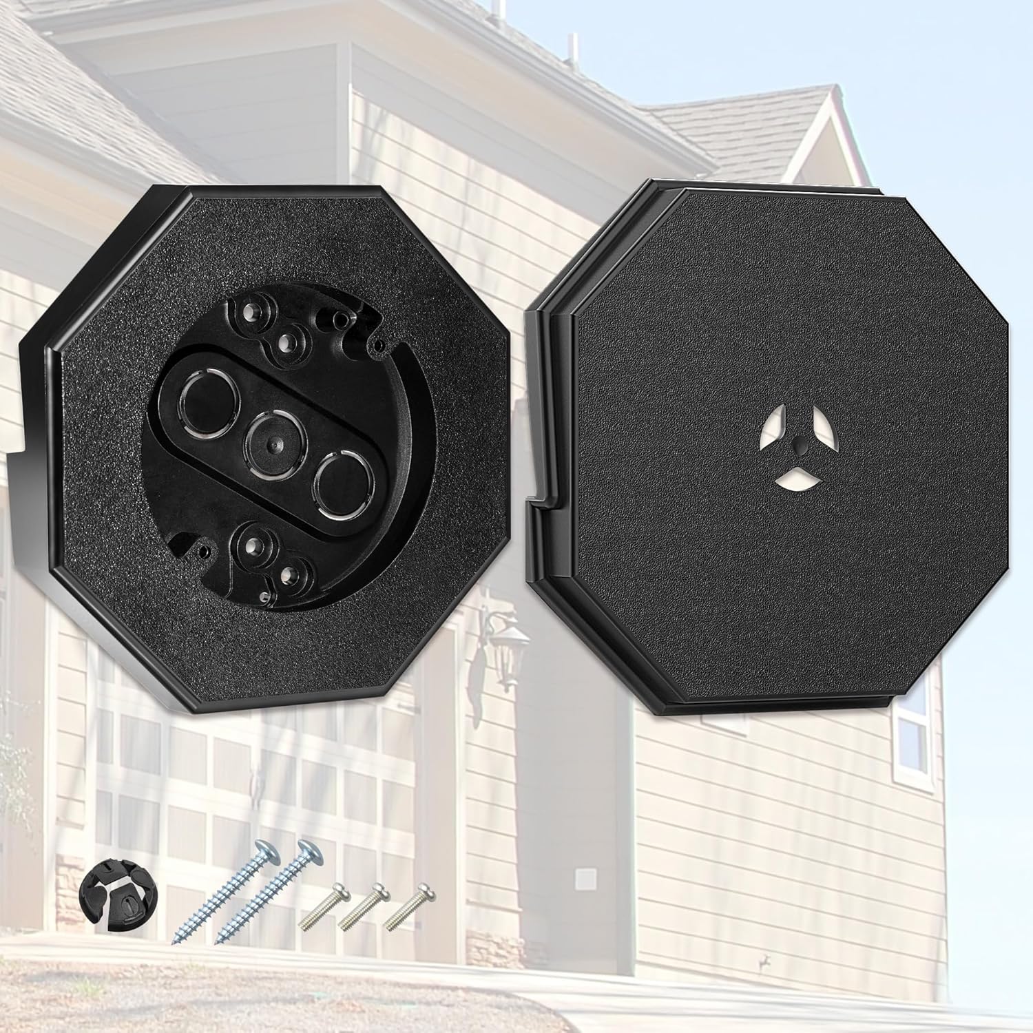 Vinyl Siding Mounting Blocks, Outdoor Light Mounting Block with Built ...