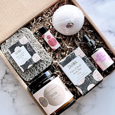 Amazon.com : Self Care Package Spa Kit: Natural Bath Accessories and ...