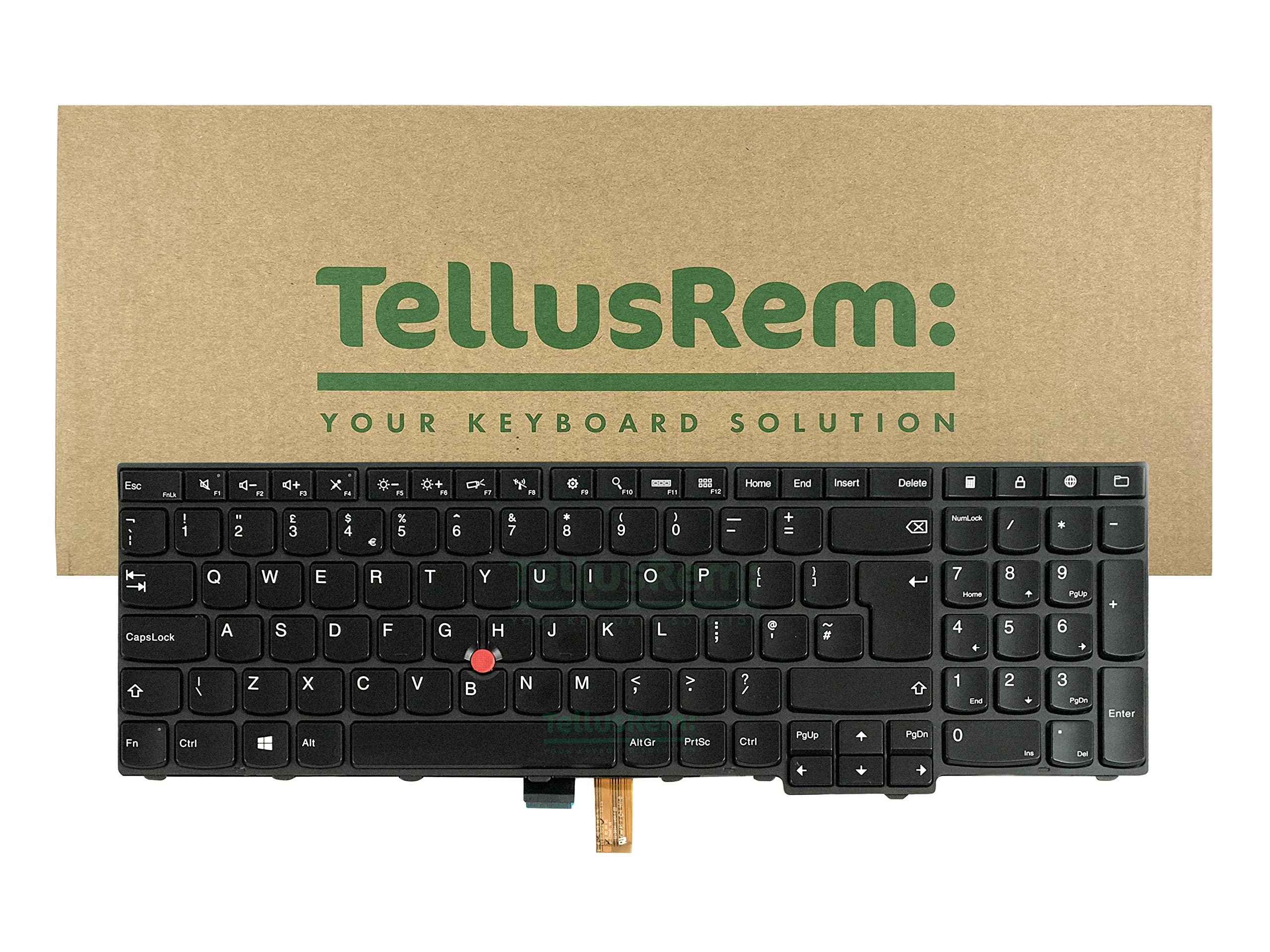 TellusRem replacement UK non-backlit keyboard for Lenovo Thinkpad E531 ...