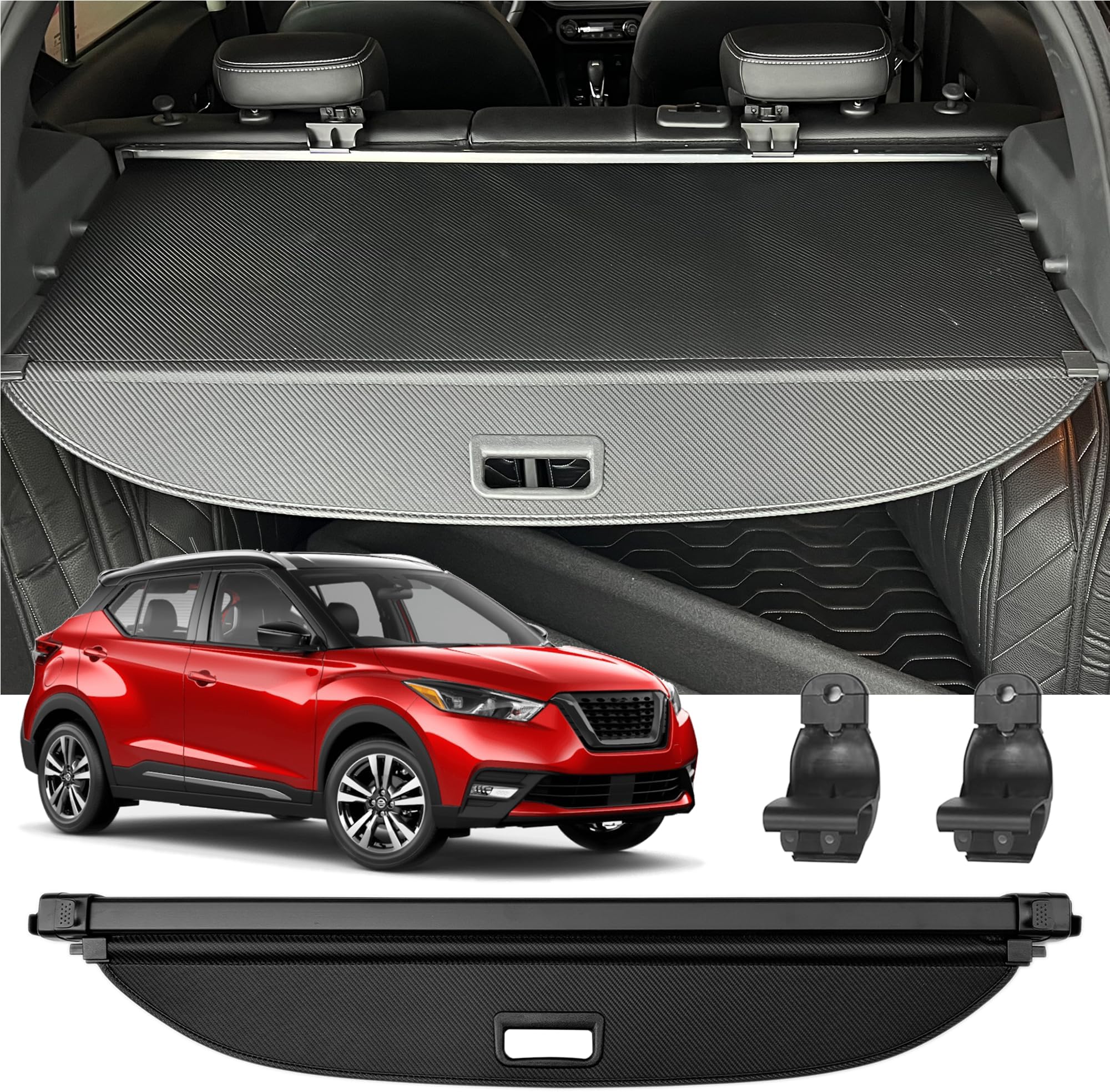 Amazon.com: Yumemoo Retractable Cargo Cover for 2018-2024 Nissan Kicks ...