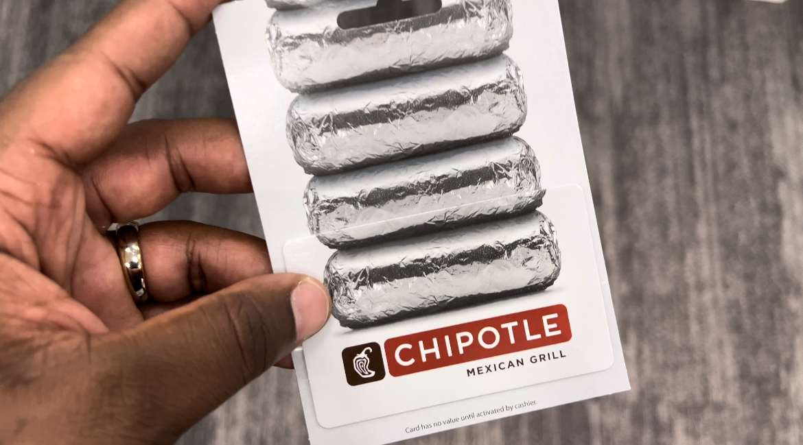Watch Chipotle gift card on Amazon Live