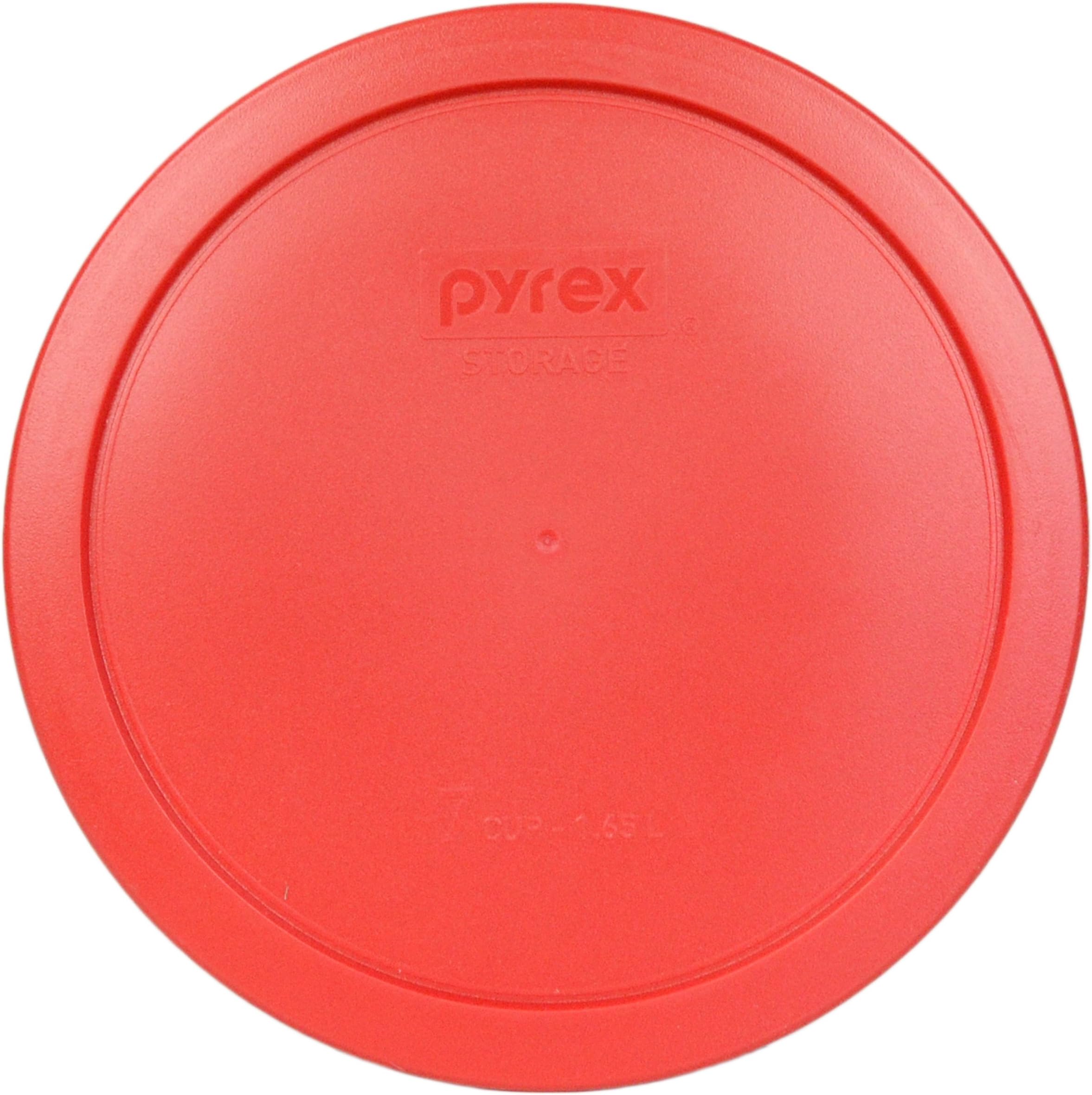 Amazon.com: Pyrex 7402-PC 1113808 6-7 Cup Red Plastic Round Lid: Home ...