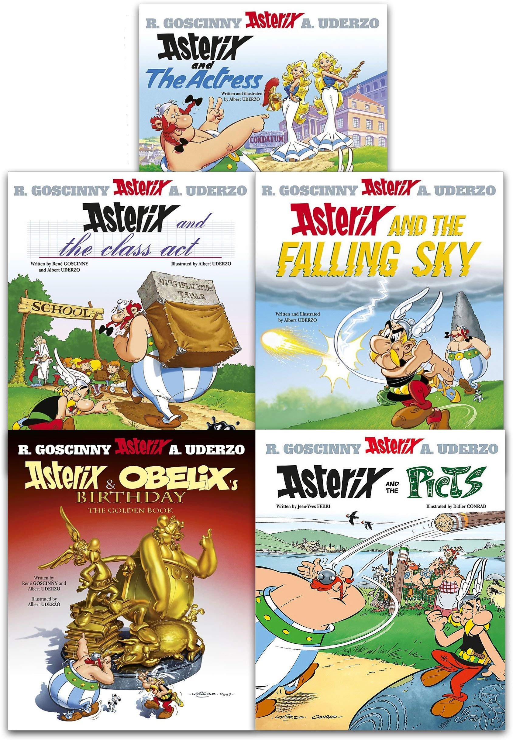 Asterix Series 7 Collection 5 Books Set (Book 31-35) (Asterix and the ...