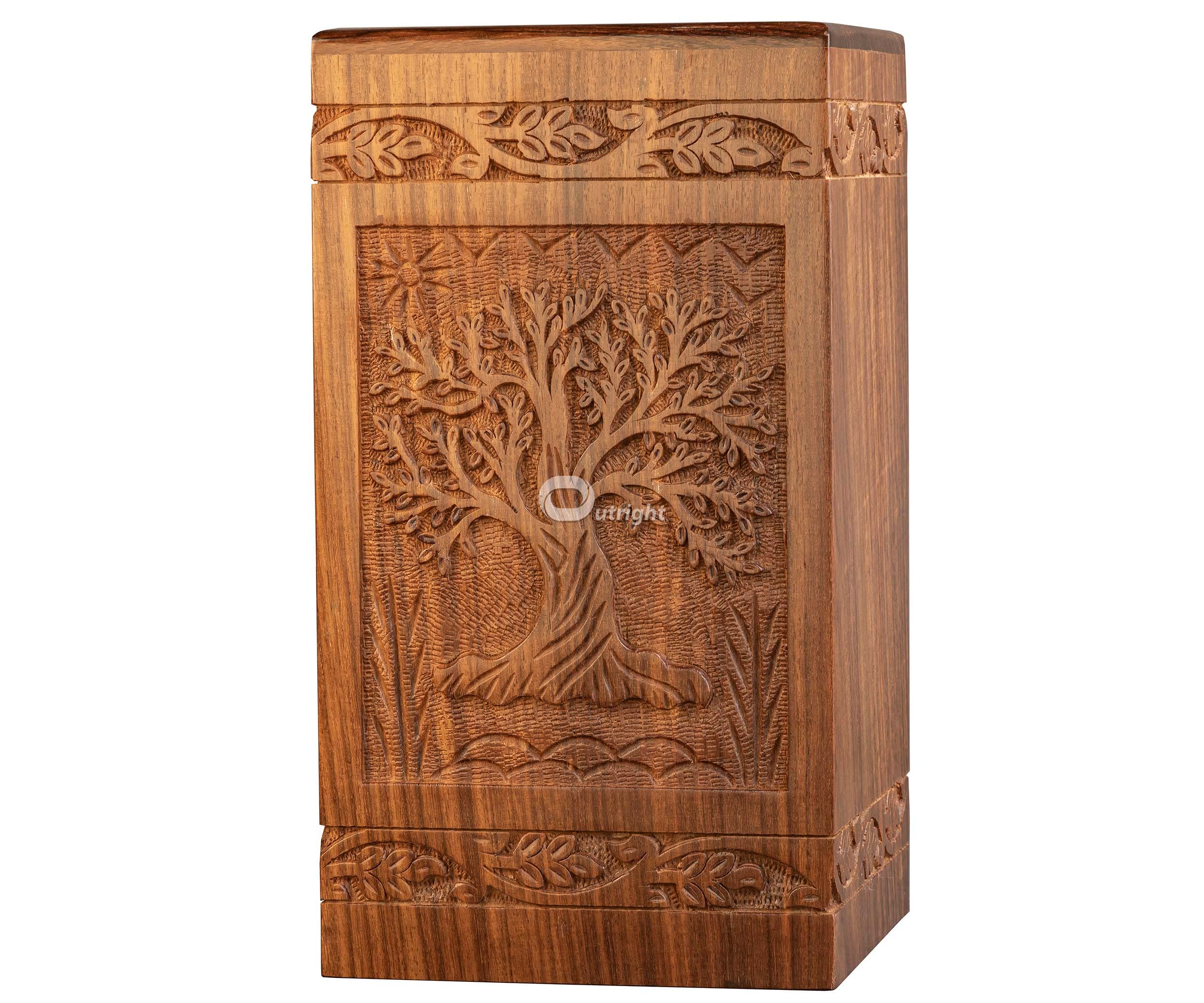 Buy Cremation Urns for Human Ashes Adult Male Female, Wooden Tree of ...
