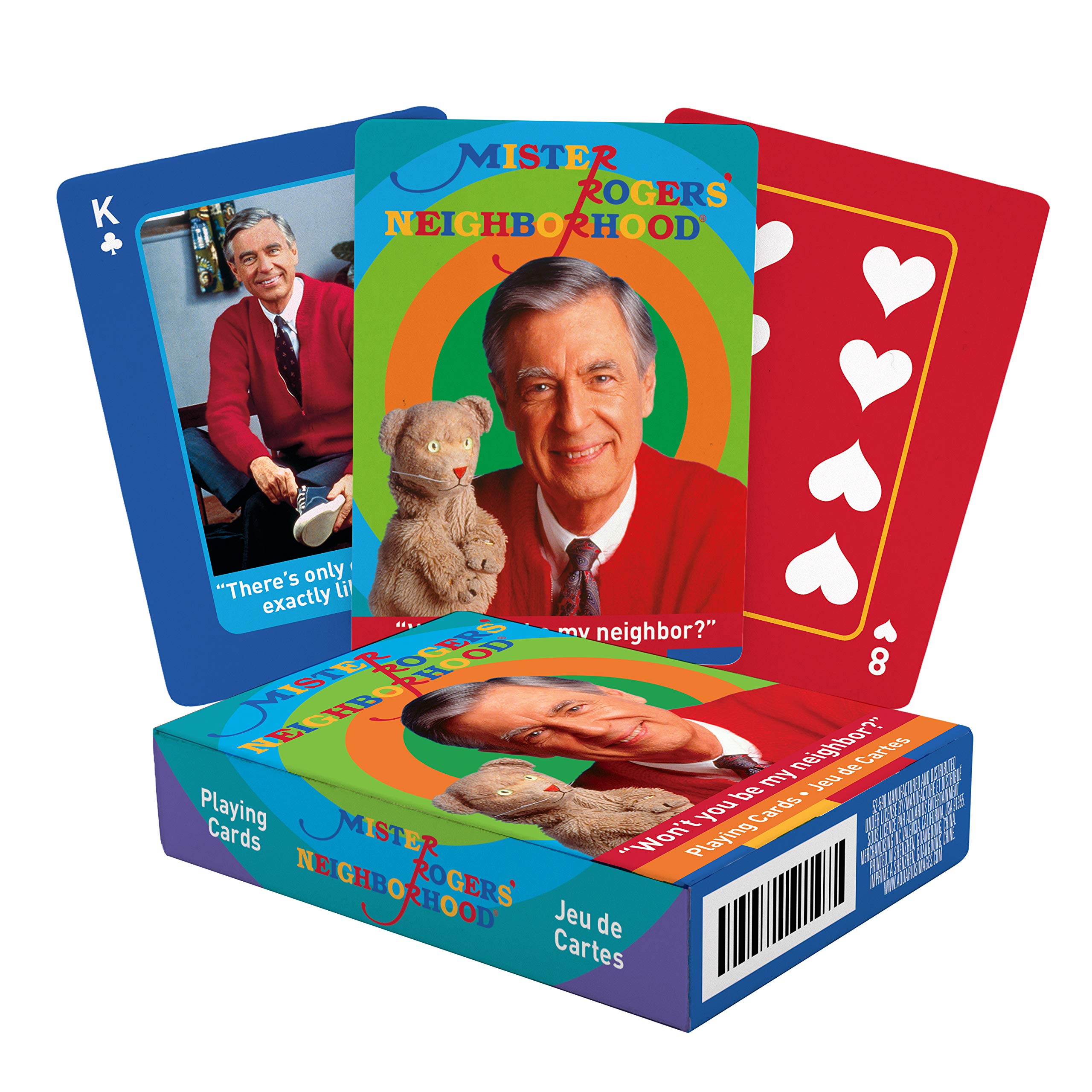 Amazon.com: AQUARIUS Mister Rogers Playing Cards - Mr Rogers Themed ...