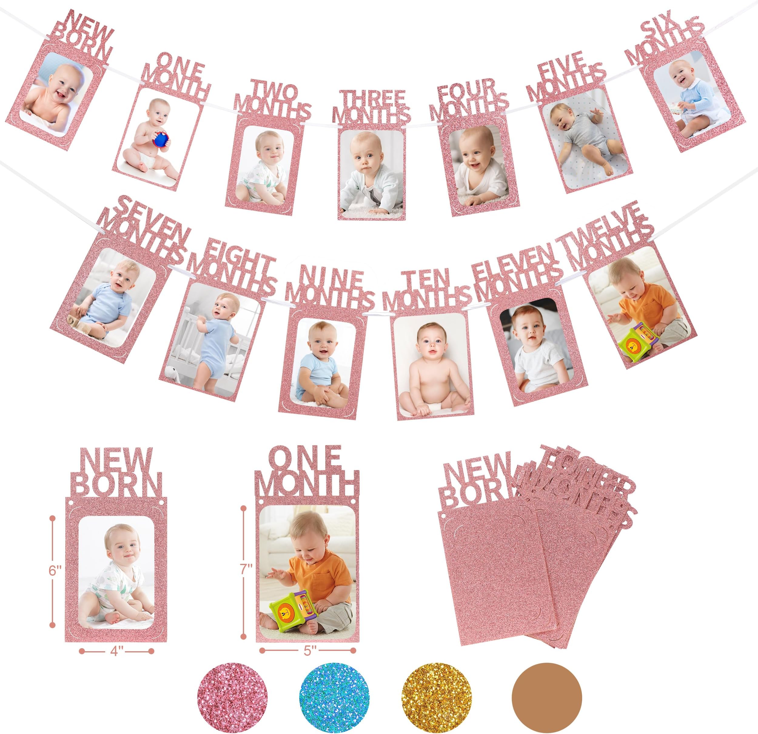 Amazon.com: Daisy Monthly Milestone Photo Banner - Boho 1st Birthday ...