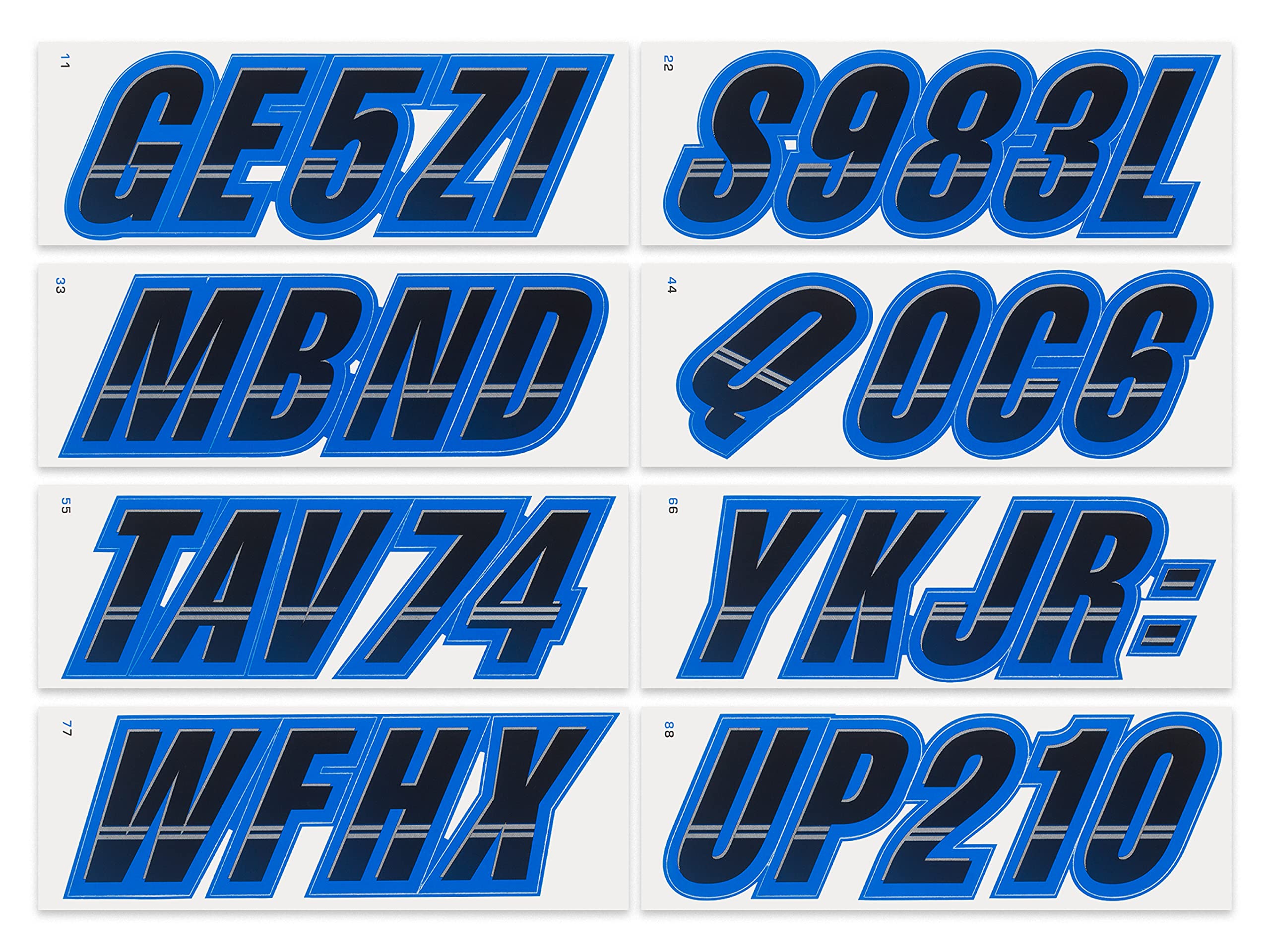 Snapklik.com : STIFFIE Techtron Black/Blue 3" Boat & PWC Registration ...