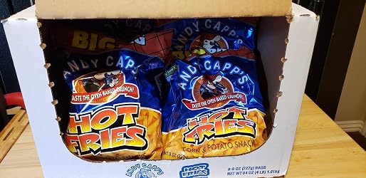 Amazon.com: Andy Capp's Big Bag Hot Fries, 8 oz, 8 Pack
